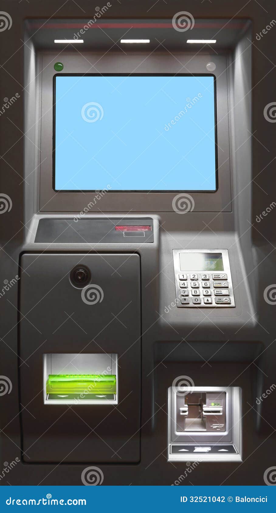 ATM stock photo. Image of transactions, keypad, machine - 32521042