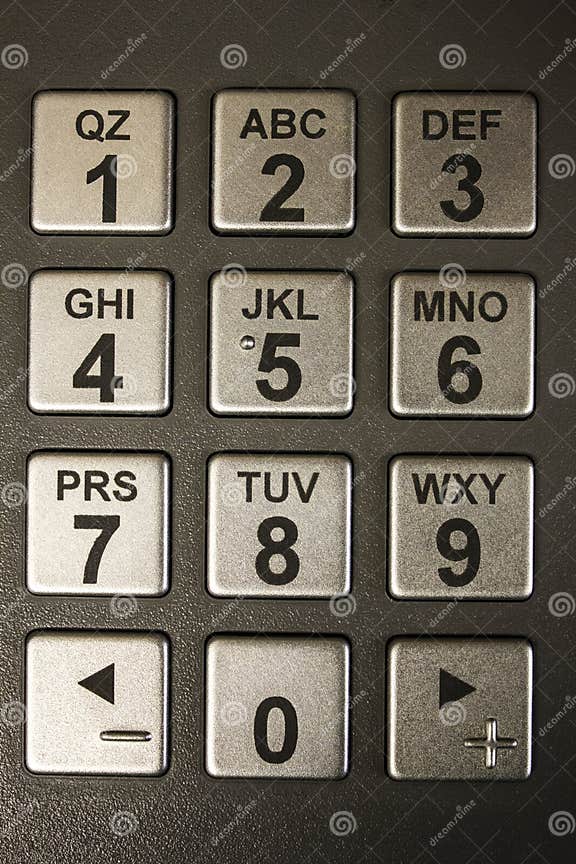 ATM Numeric Keypad stock image. Image of buttons, number - 58307197