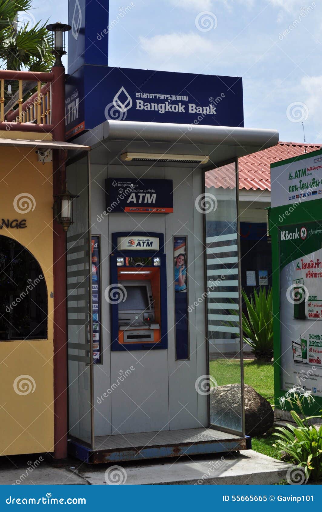 ATM in Phuket Thailand editorial image. Image of island - 55665665