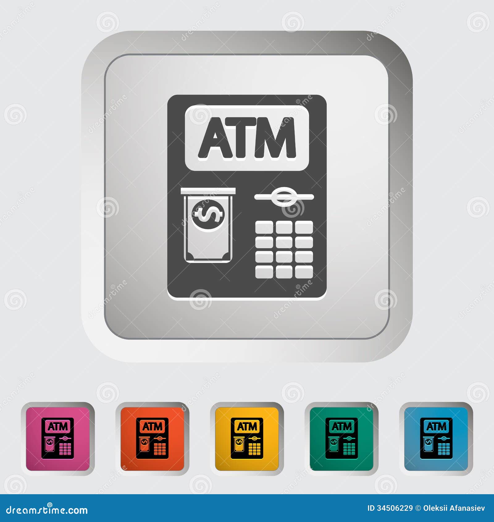 ATM-pictogram. vector illustratie. Illustration of lening - 34506229