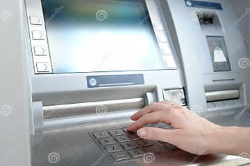 ATM PIN code entry stock photo. Image of machine, automated - 2740536