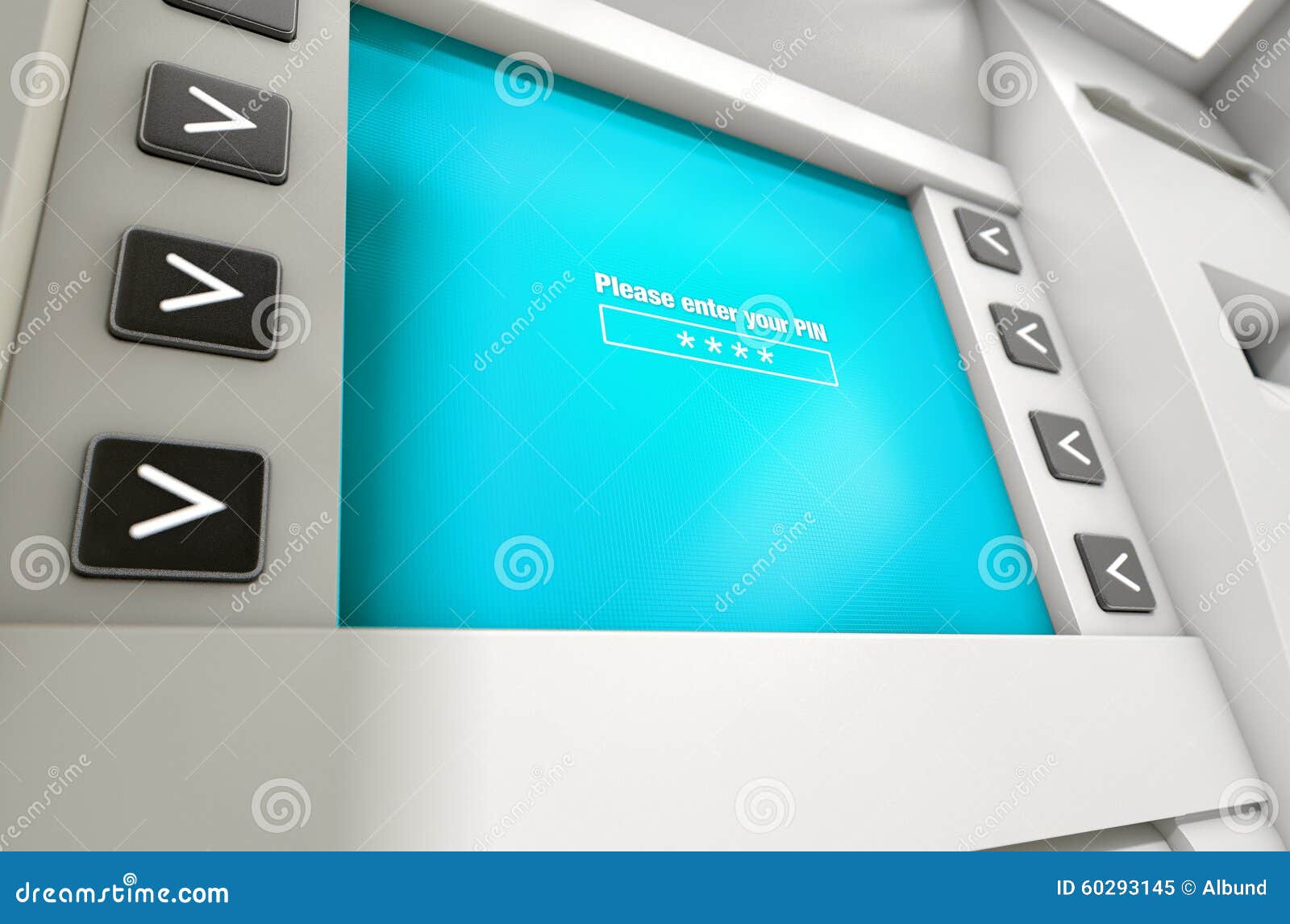 ATM Screen Enter PIN Code stock illustration. Illustration of screen ...