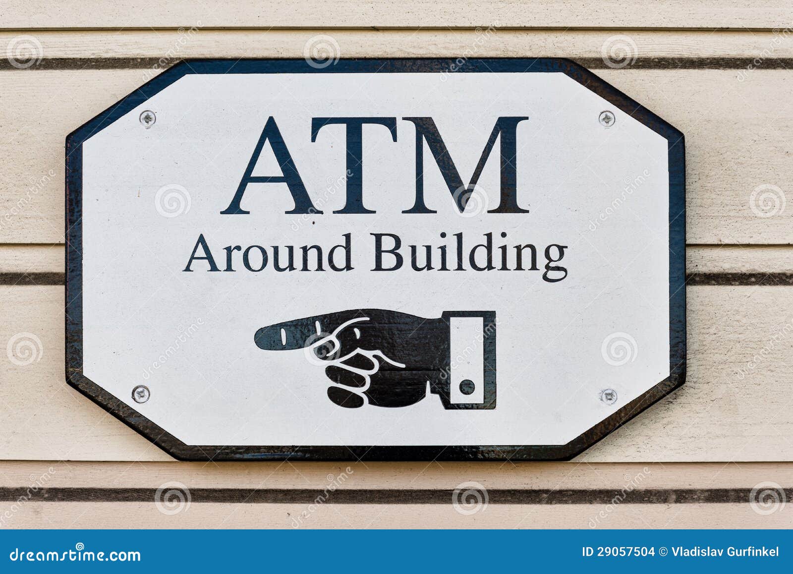 ATM sign stock photo. Image of wall, banking, business - 29057504