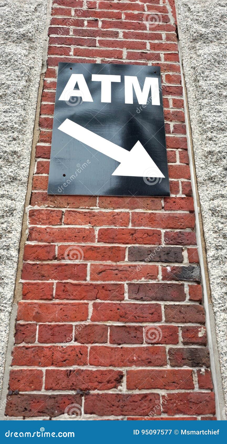 ATM Sign stock image. Image of finance, sign, bank, vertical - 95097577