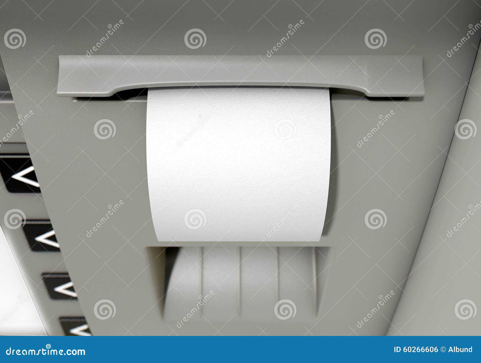 ATM Slip Blank Receipt stock photo. Image of exchange - 60266606