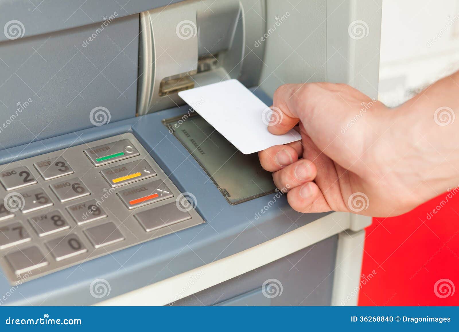 ATM system stock photo. Image of input, adult, card, holding - 36268840