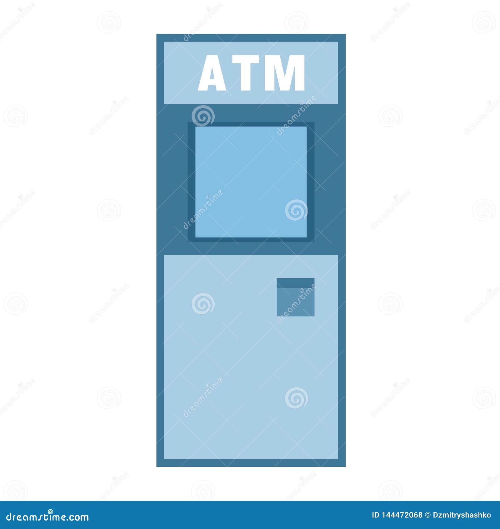 ATM vector icon stock vector. Illustration of isolated - 144472068