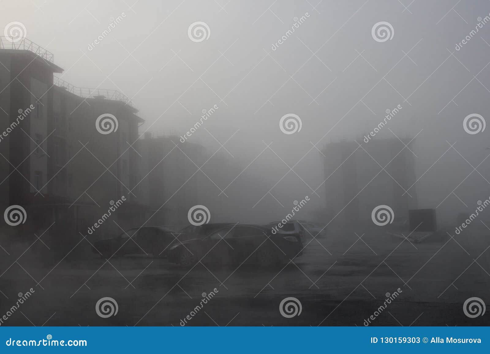 Atmosfeer Van De Smog De Mist Vervuilde Lucht Stock Afbeelding - Image ...