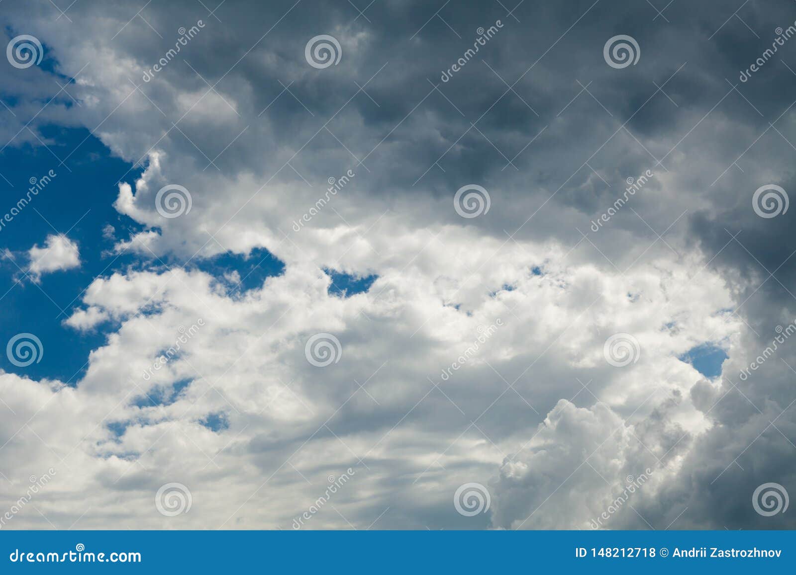 Atmosphere Air Backdrop, Cloudy Blue Sky Stock Photo - Image of climate ...