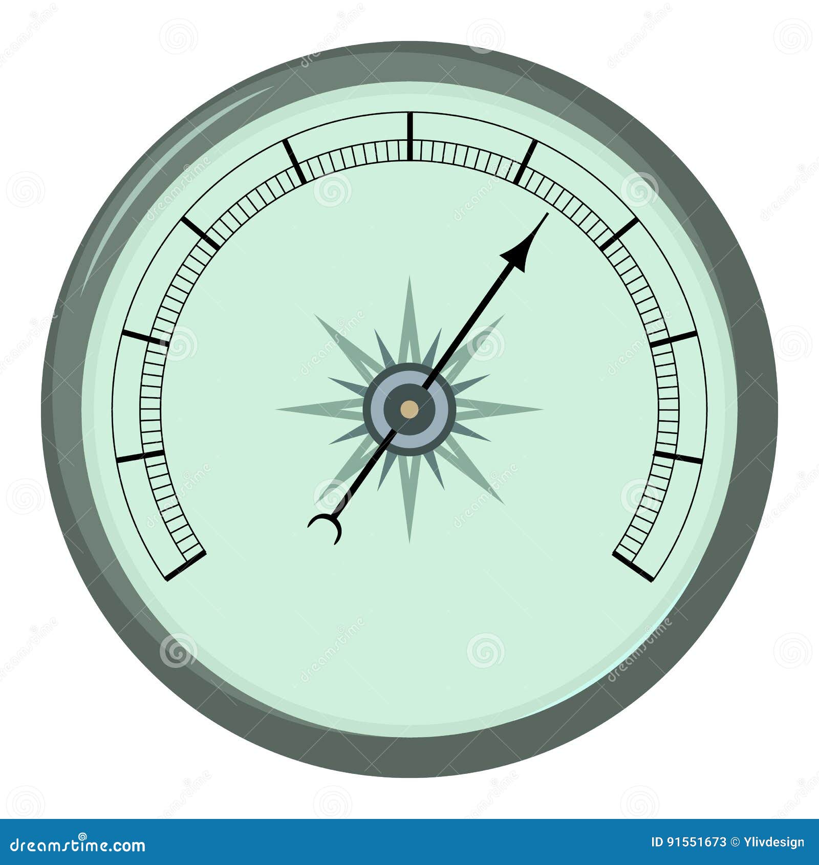 Atmosphere Barometer Icon, Cartoon Style Stock Vector - Illustration of ...