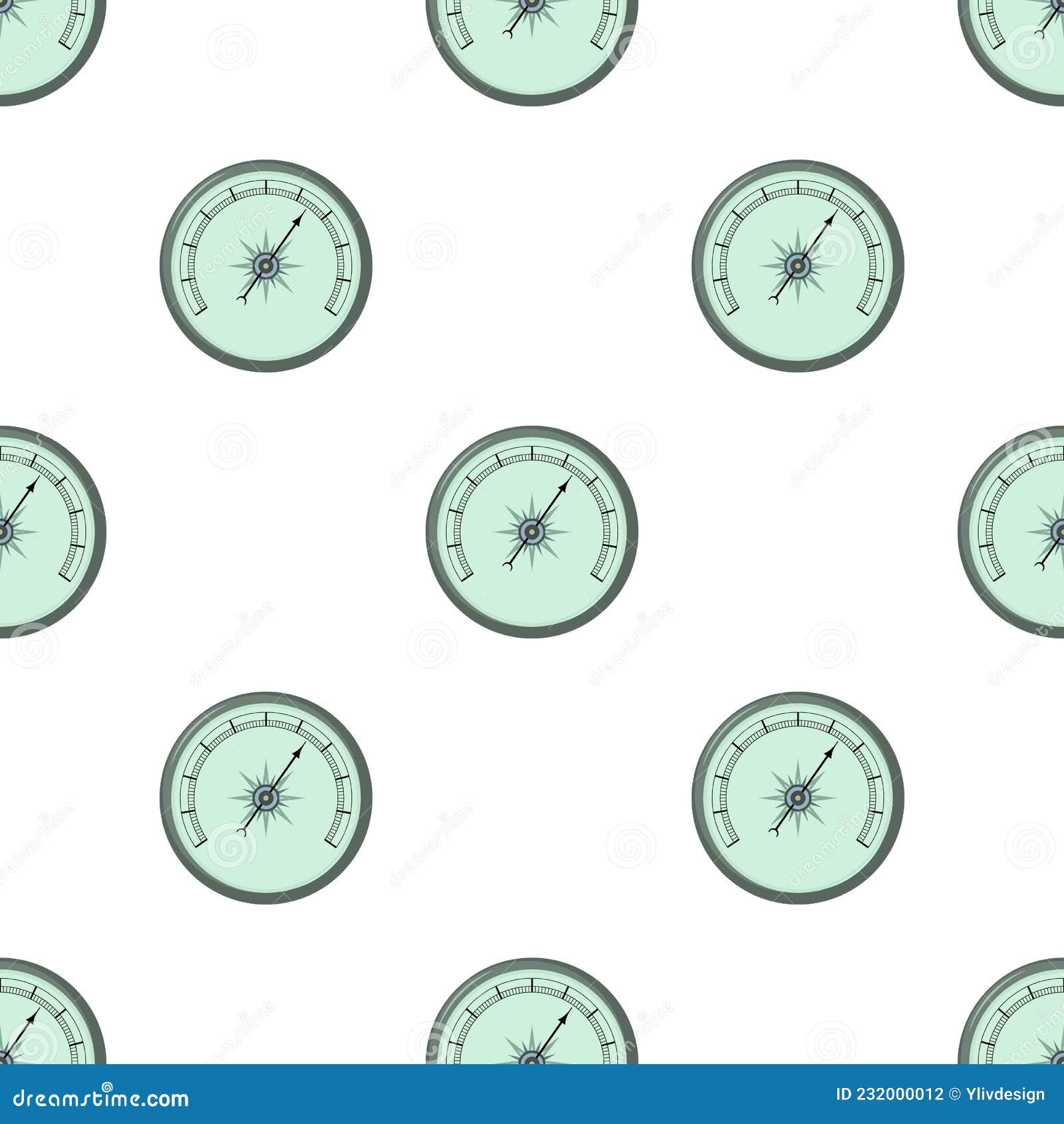 Atmosphere Barometer Pattern Seamless Vector Stock Vector ...