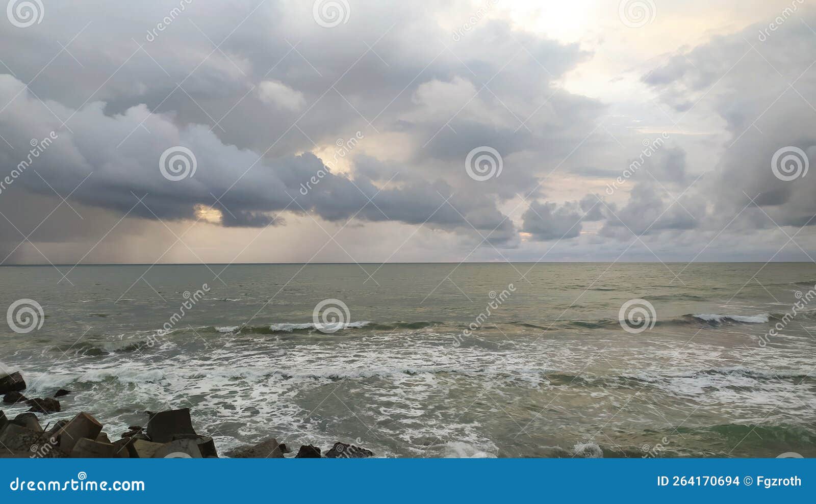 The Atmosphere of the Beach in the Afternoon is Suitable for the ...