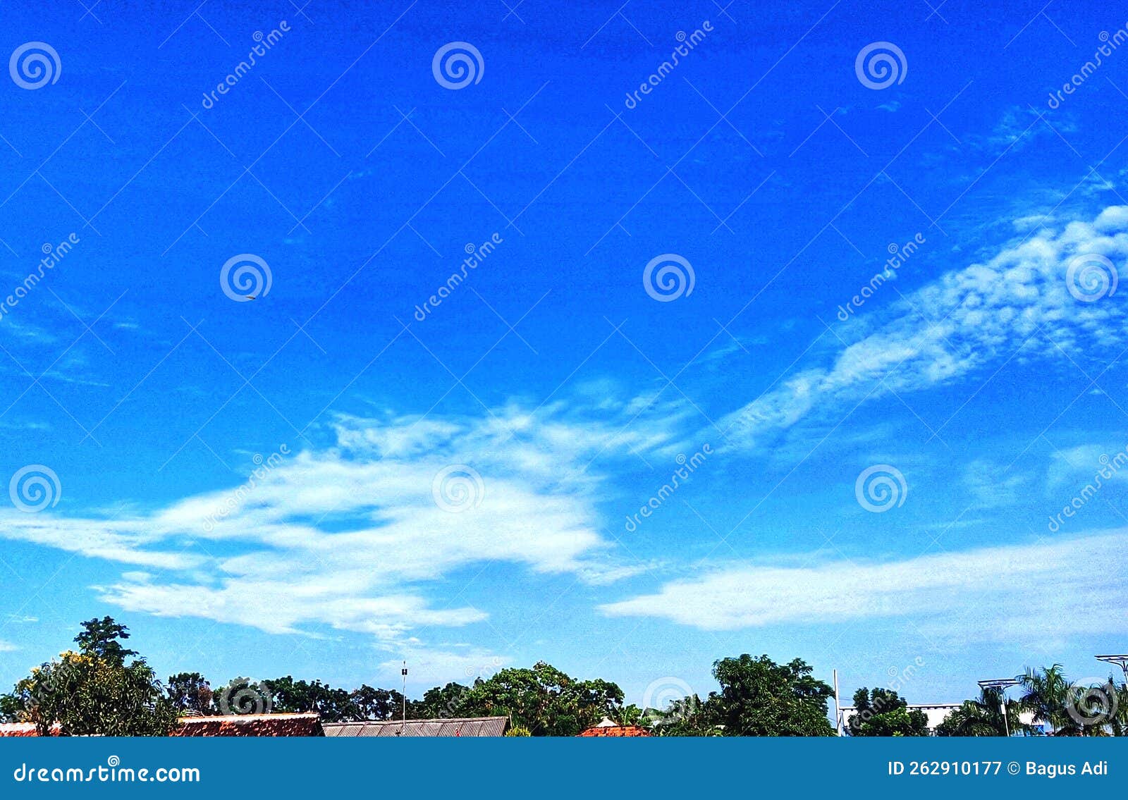 The Atmosphere is Beautiful Blue Sky and Cool in the Countryside Stock ...