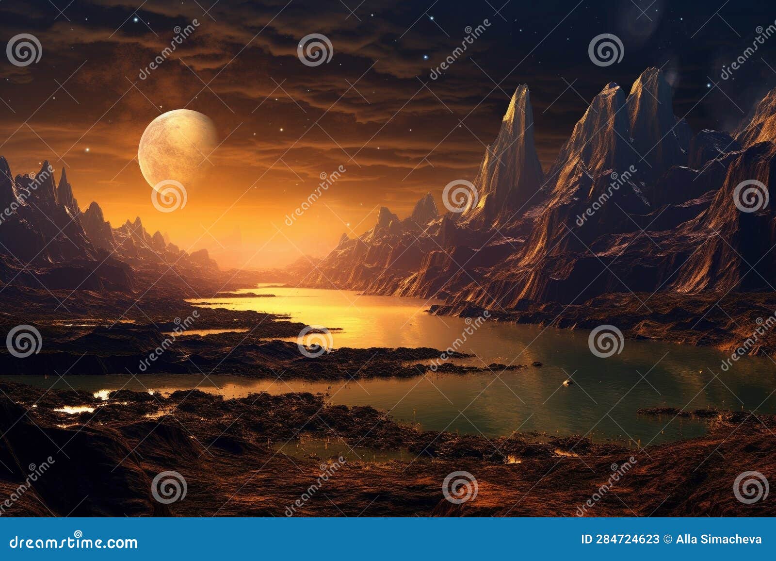 Atmosphere of Earth. Generative Ai Stock Image - Image of horizon ...