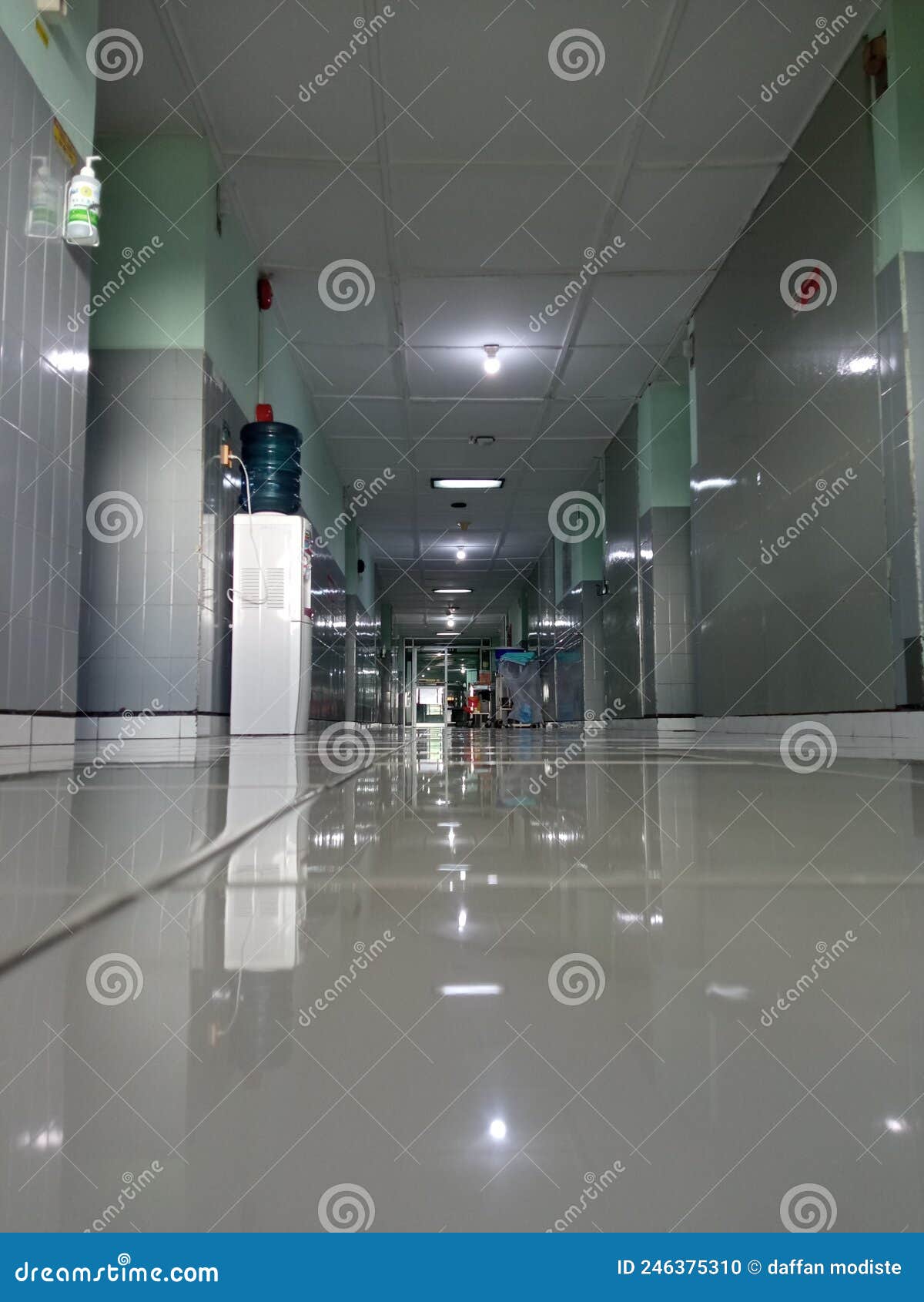 The Atmosphere in the Hospital Hallway Room Stock Photo - Image of ...