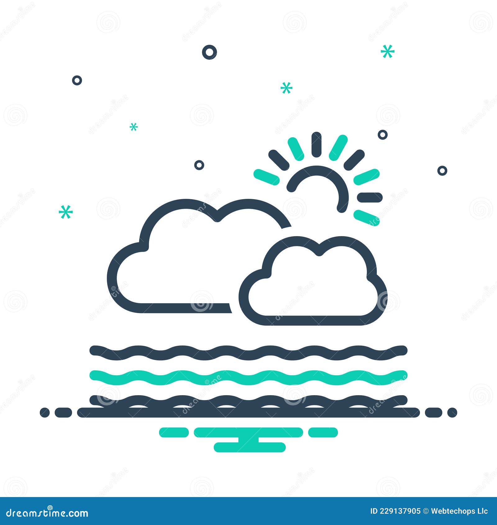 Mix Icon for Atmosphere, Environment and Condition Stock Vector ...