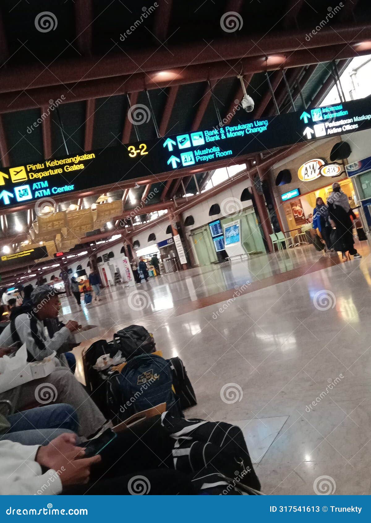 The Atmosphere Inside the Airport is Busy with Visitors Editorial Stock ...