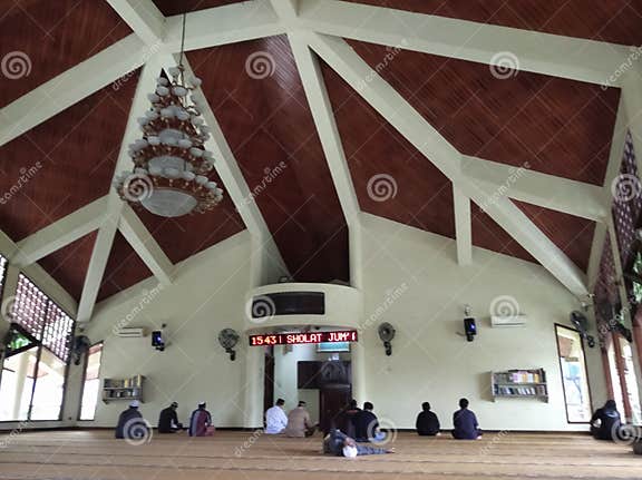 The Atmosphere Inside the Mosque Shortly after Carrying Out the ...