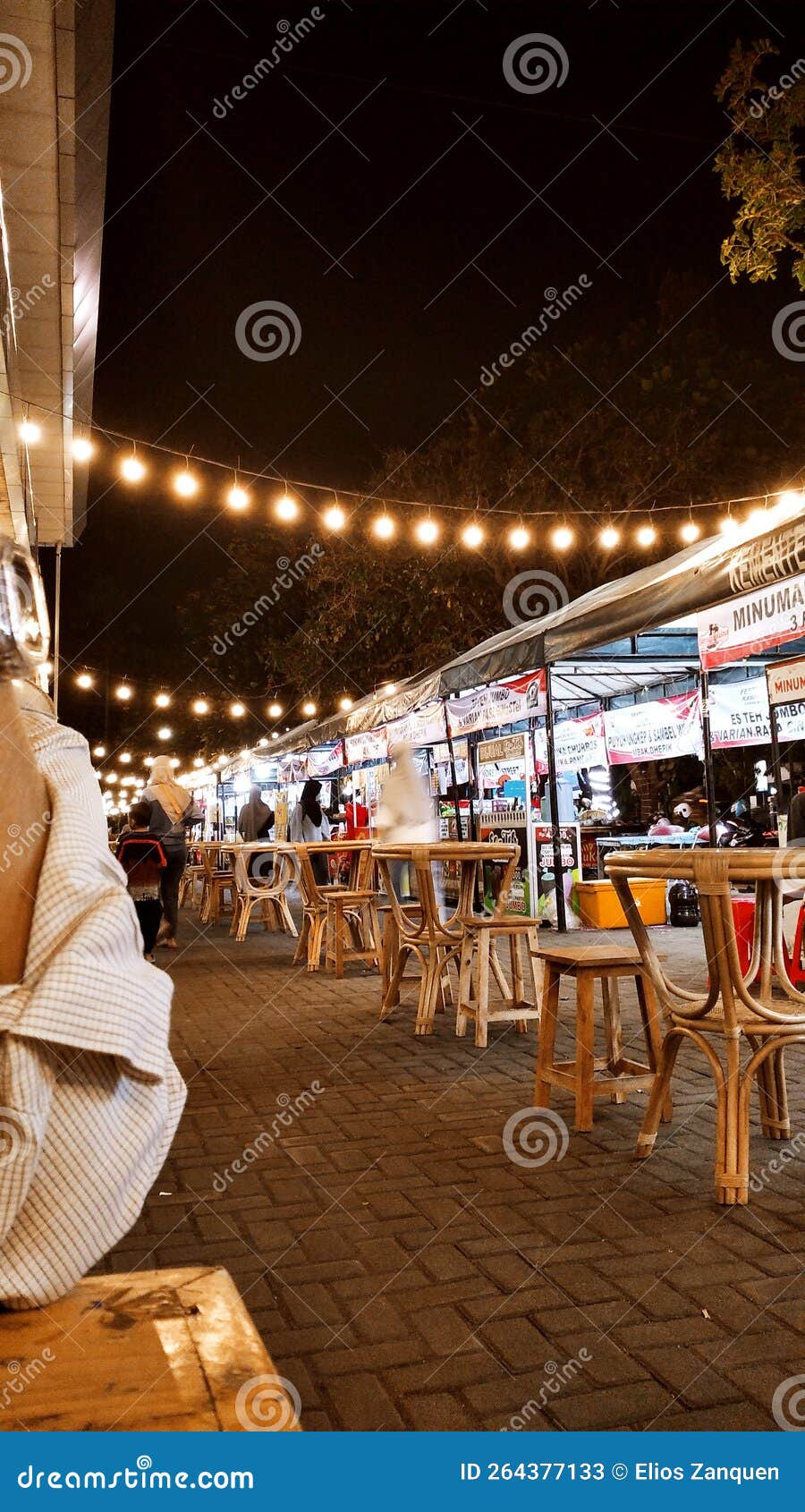The Atmosphere of the Night Market at Night during Weekdays Editorial ...