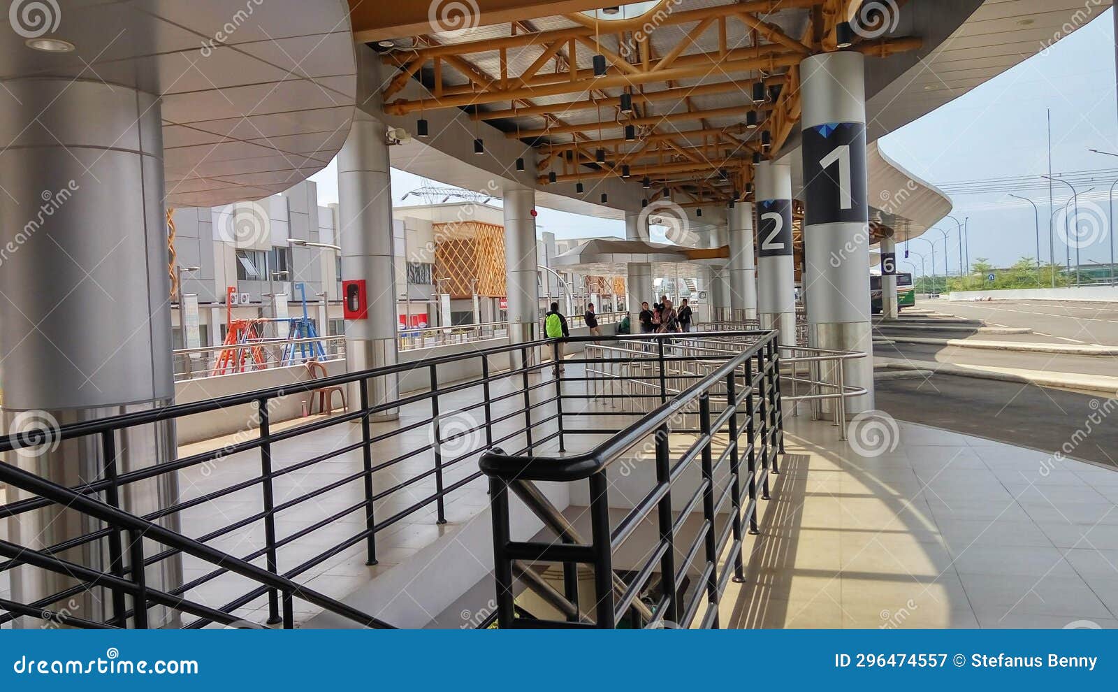 The Atmosphere of a Platform at a Commuter Station. Stock Image - Image ...