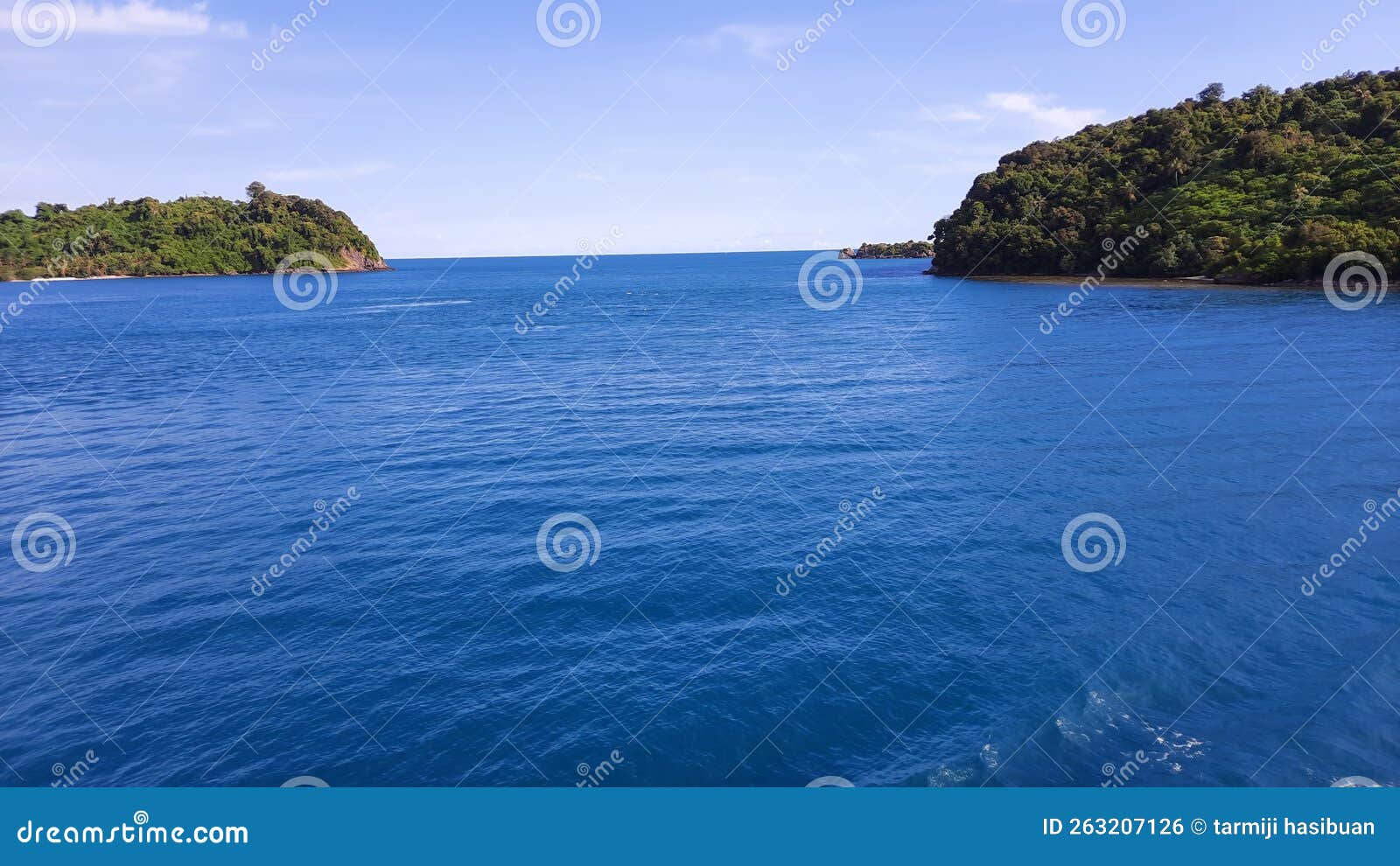 The Atmosphere of the Sea in the Sunda Strait Flanked by Two Small ...