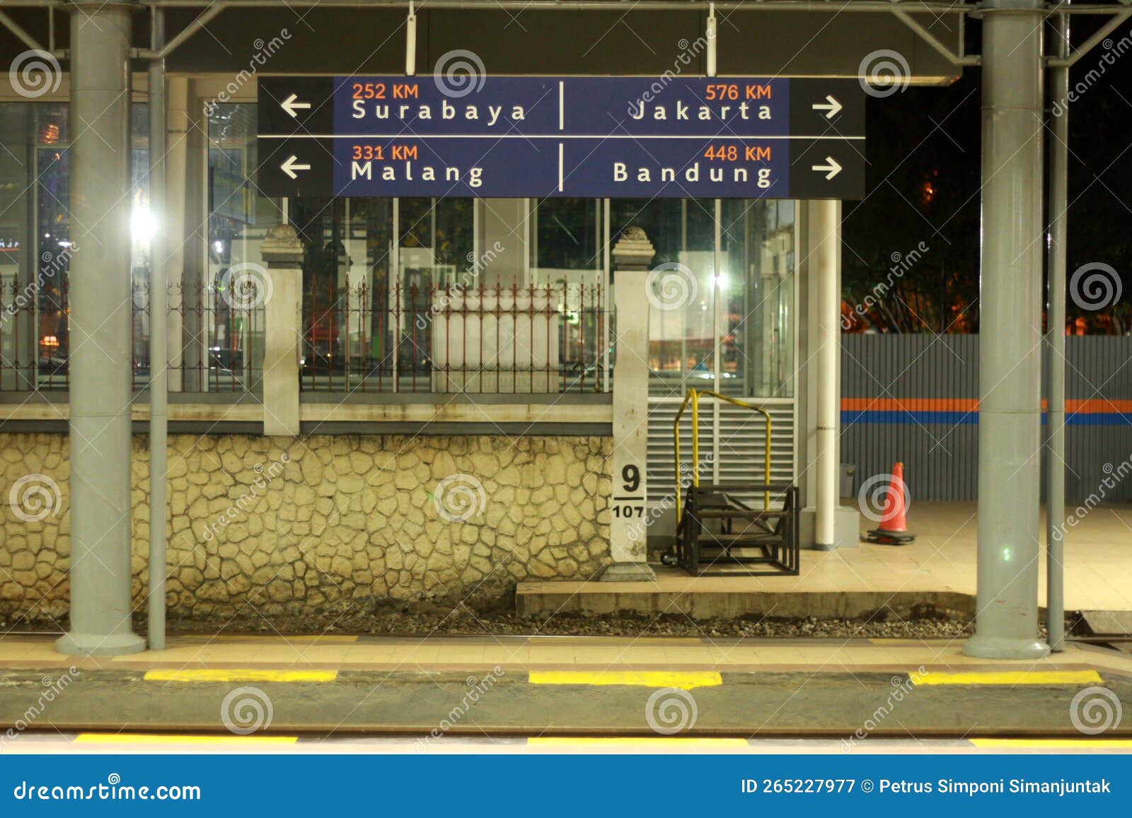 The Atmosphere at the Solo Balapan Train Station in Central Java ...