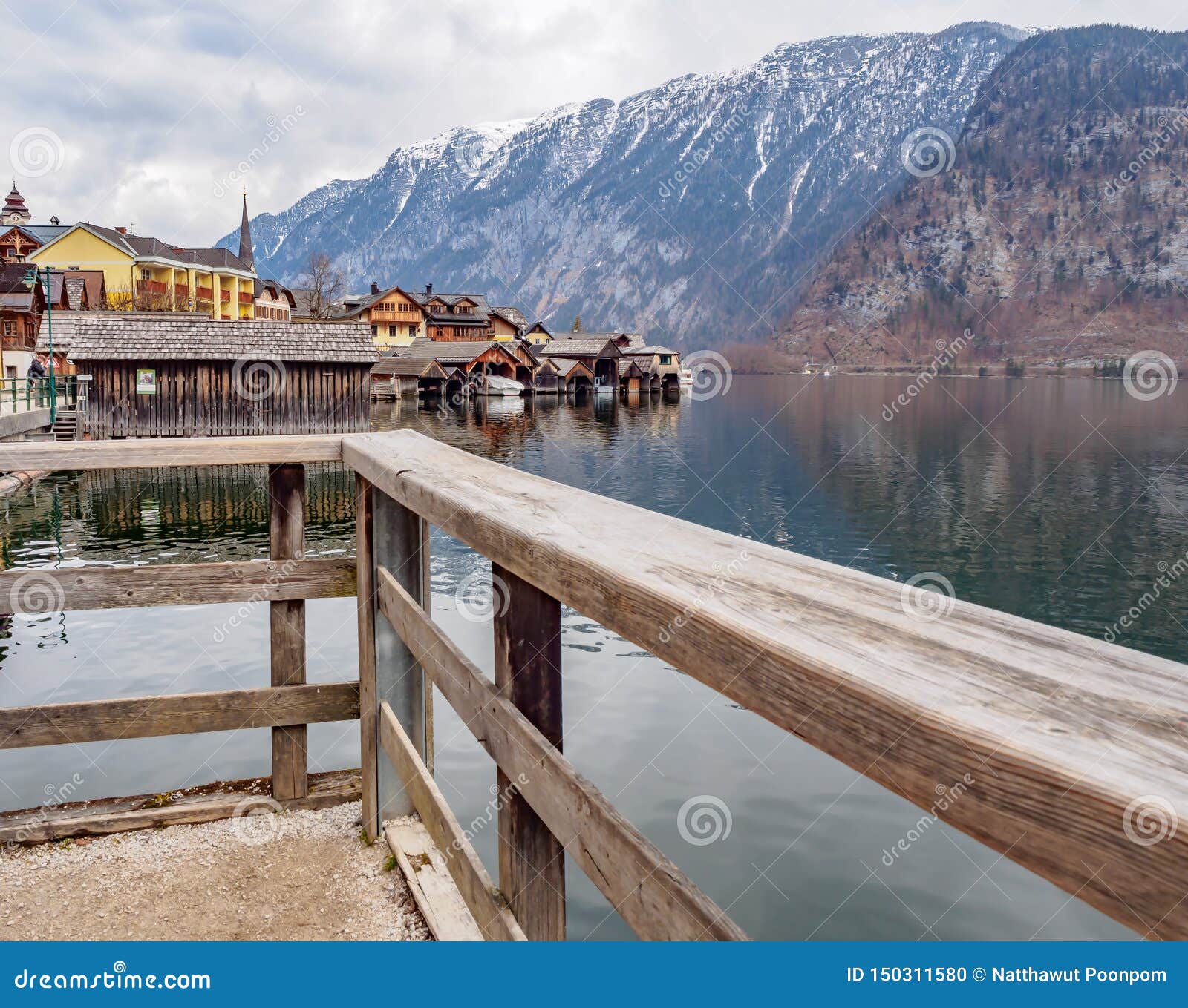 The Atmosphere in the Village Hallstatt Austria Editorial Image - Image ...