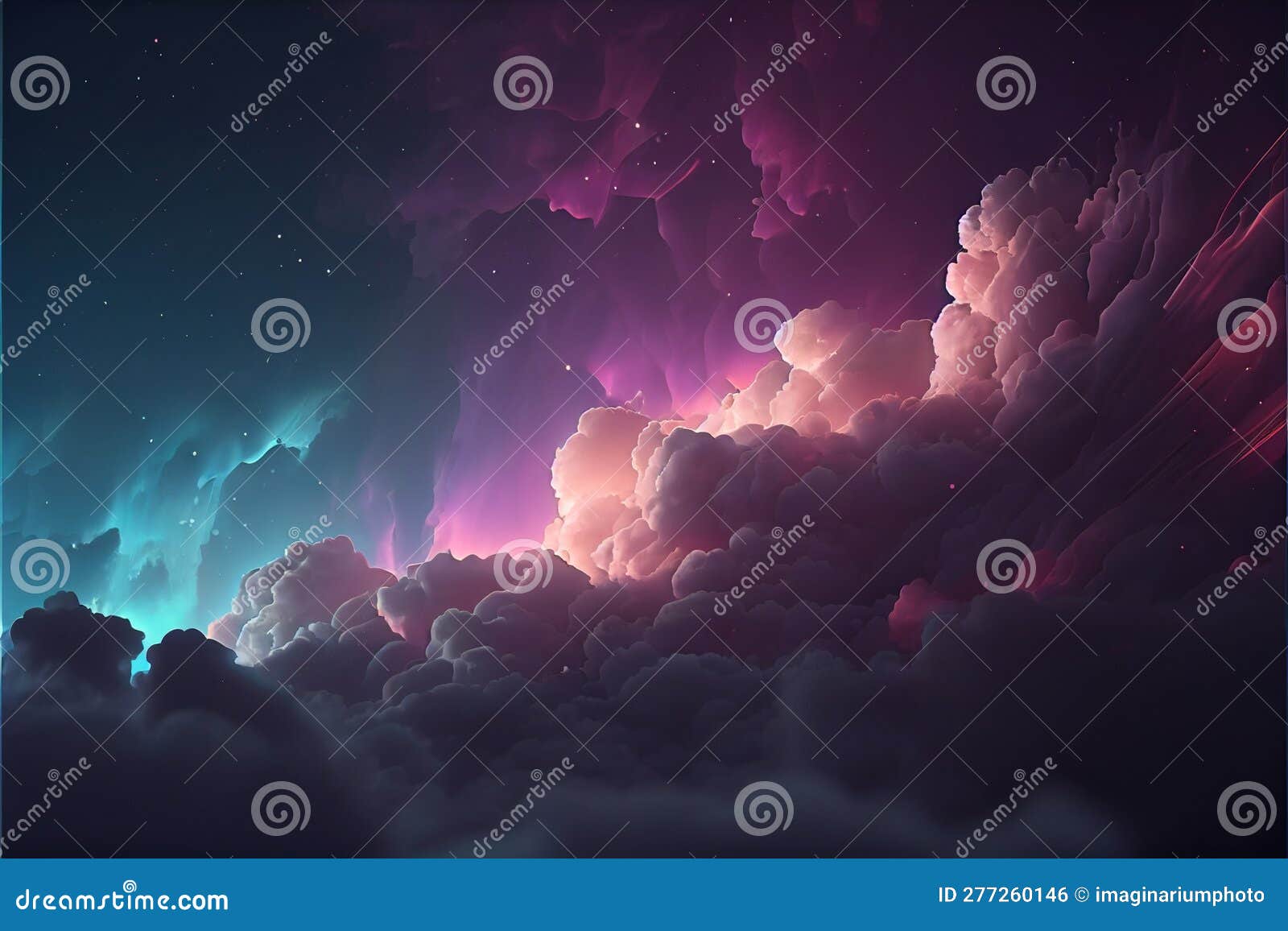 Atmospheric Clouds.Stormy Art Sky with Dramatic Clouds from an ...