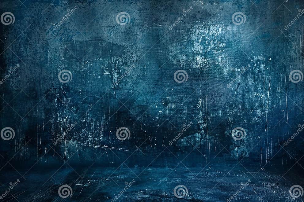 Atmospheric Dark Blue Grunge Texture Background for Creative Projects ...