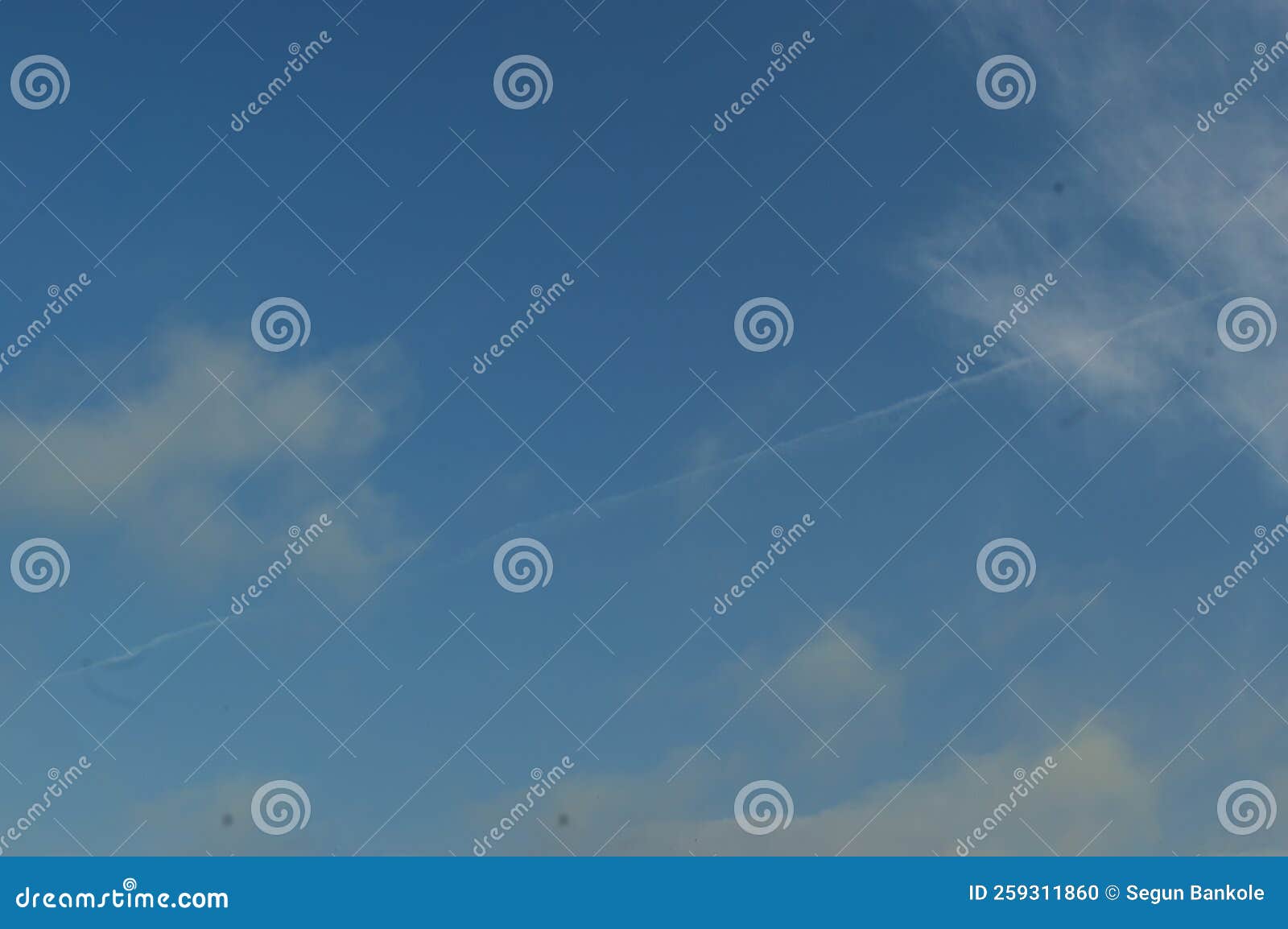 The Atmospheric Heavenly Blue Sky Cloud Stock Photo - Image of blue ...