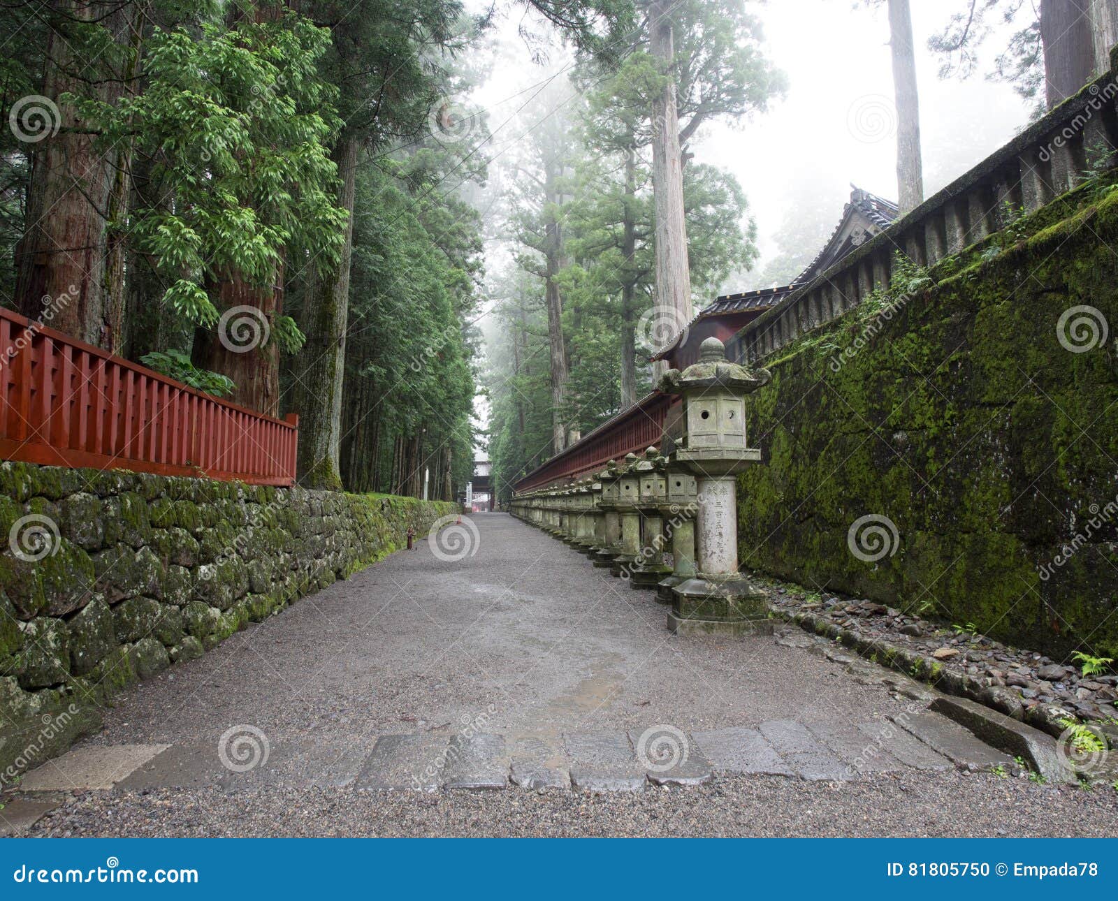 Atmospheric temple pathway stock photo. Image of japan - 81805750