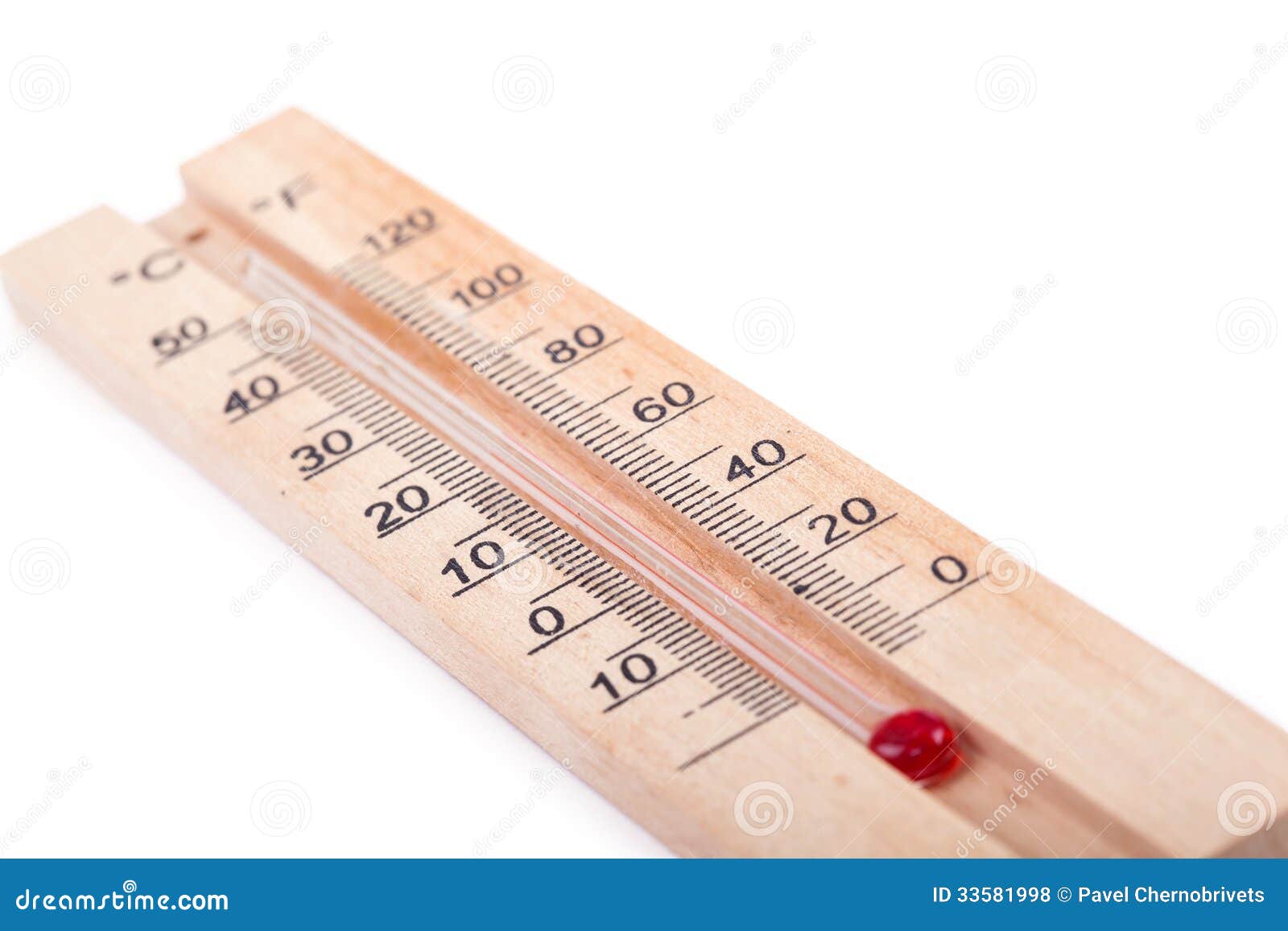 Atmospheric Wooden Thermometer Stock Photo - Image of rime, gauge: 33581998