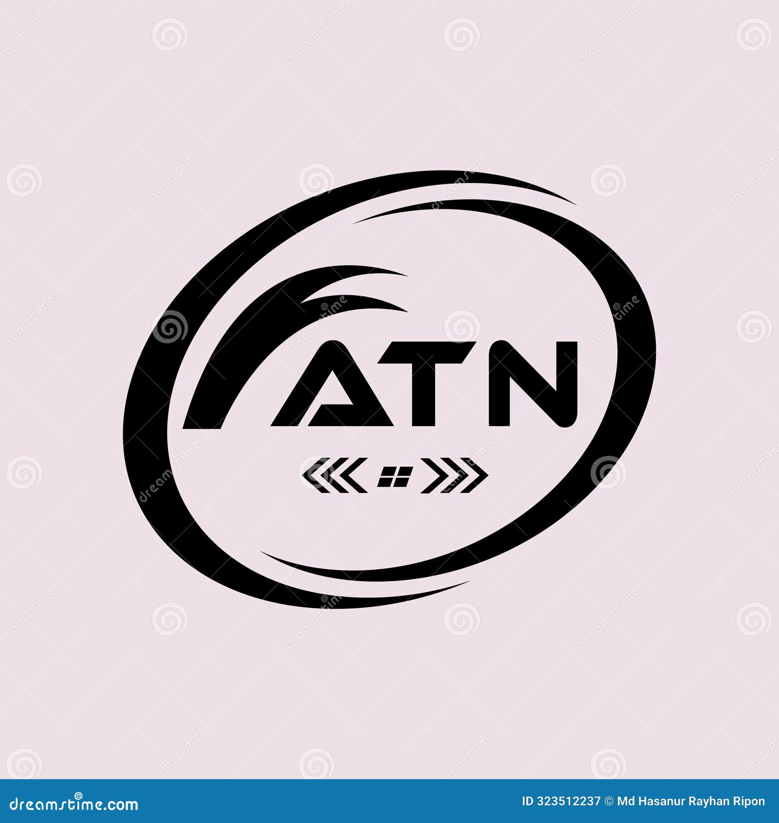 ATN Letter Logo Design. ATN Simple and Modern Monogram Logo Stock ...