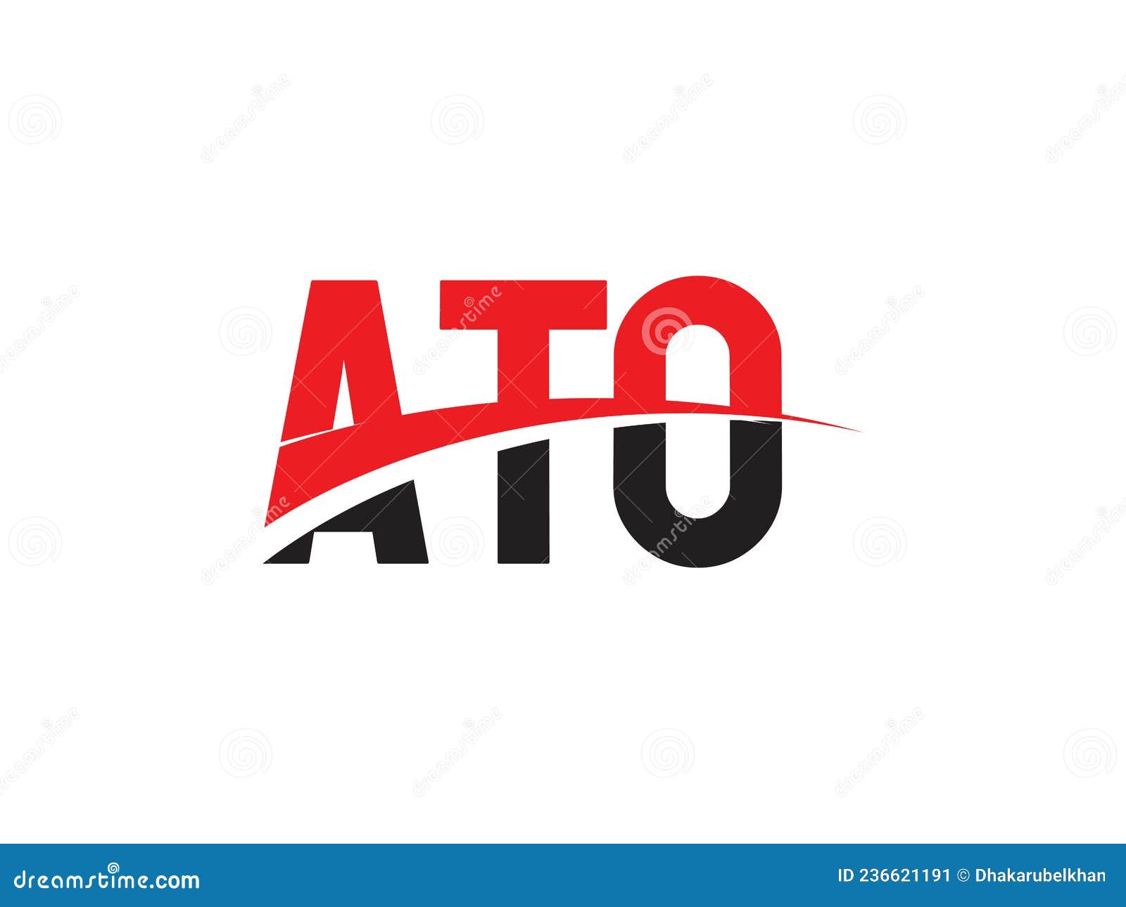 ATO Letter Initial Logo Design Vector Illustration Stock Vector ...