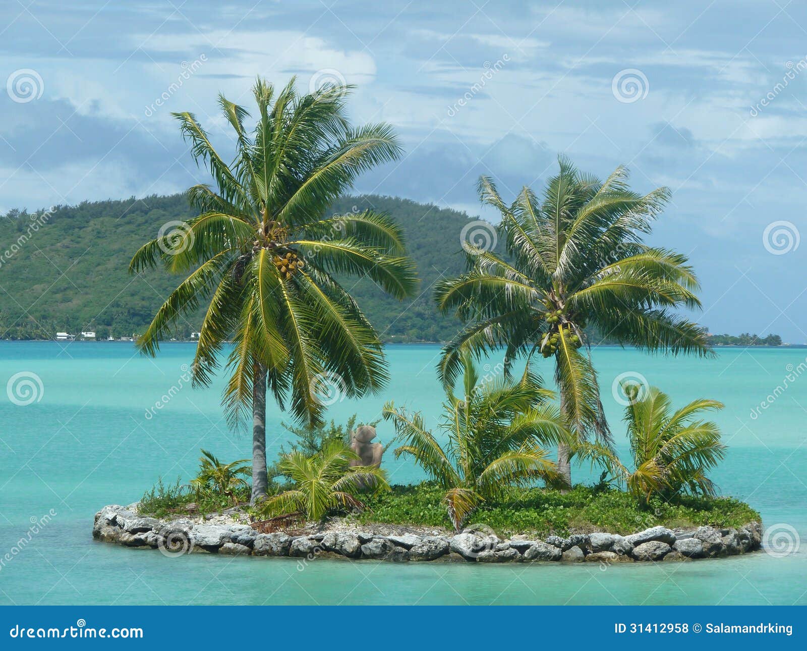Atollo Tropicale Della Tahiti Dell'isola Fotografia Stock - Immagine di ...