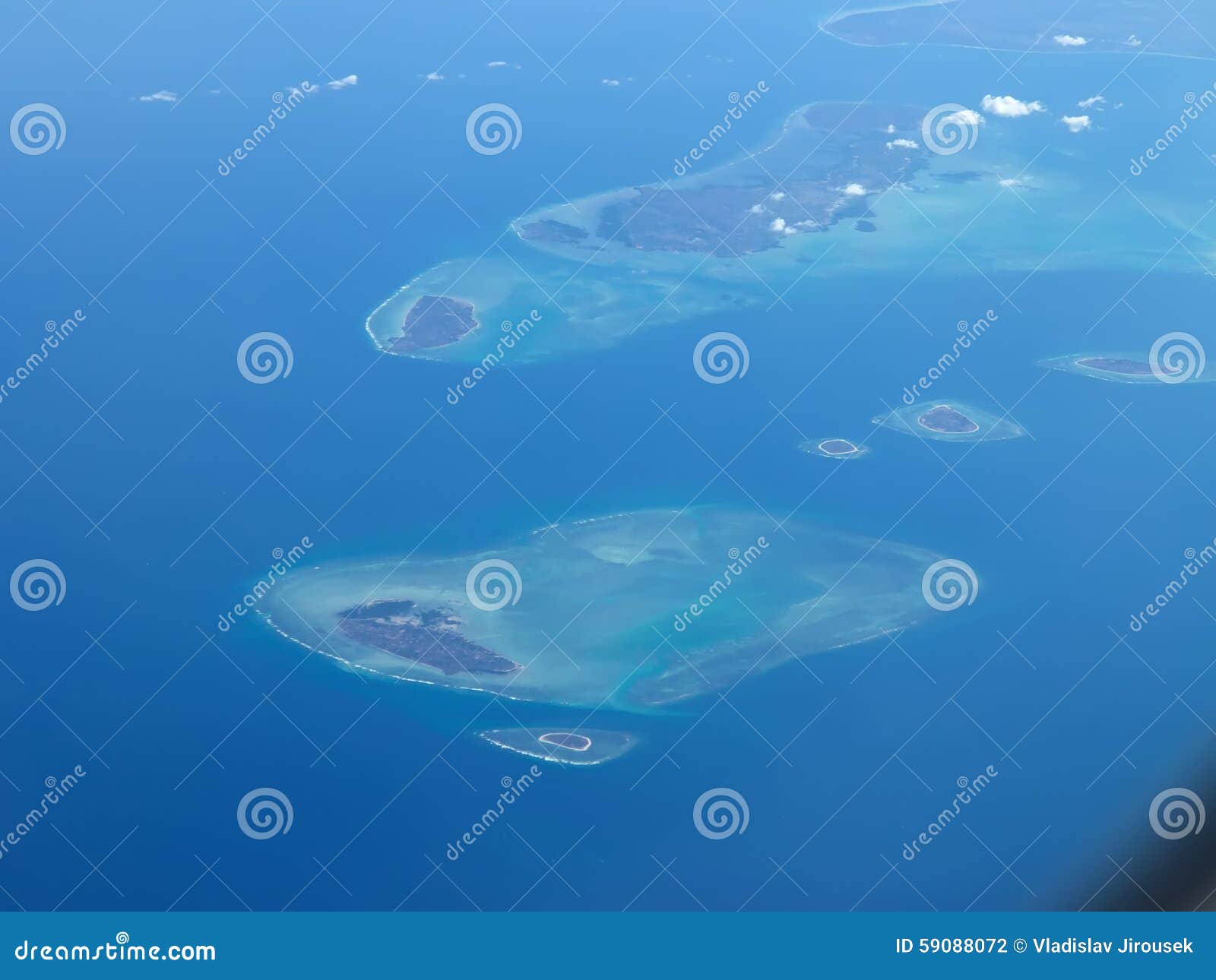 Atolls in the Java Sea stock photo. Image of ocean, scenic - 59088072