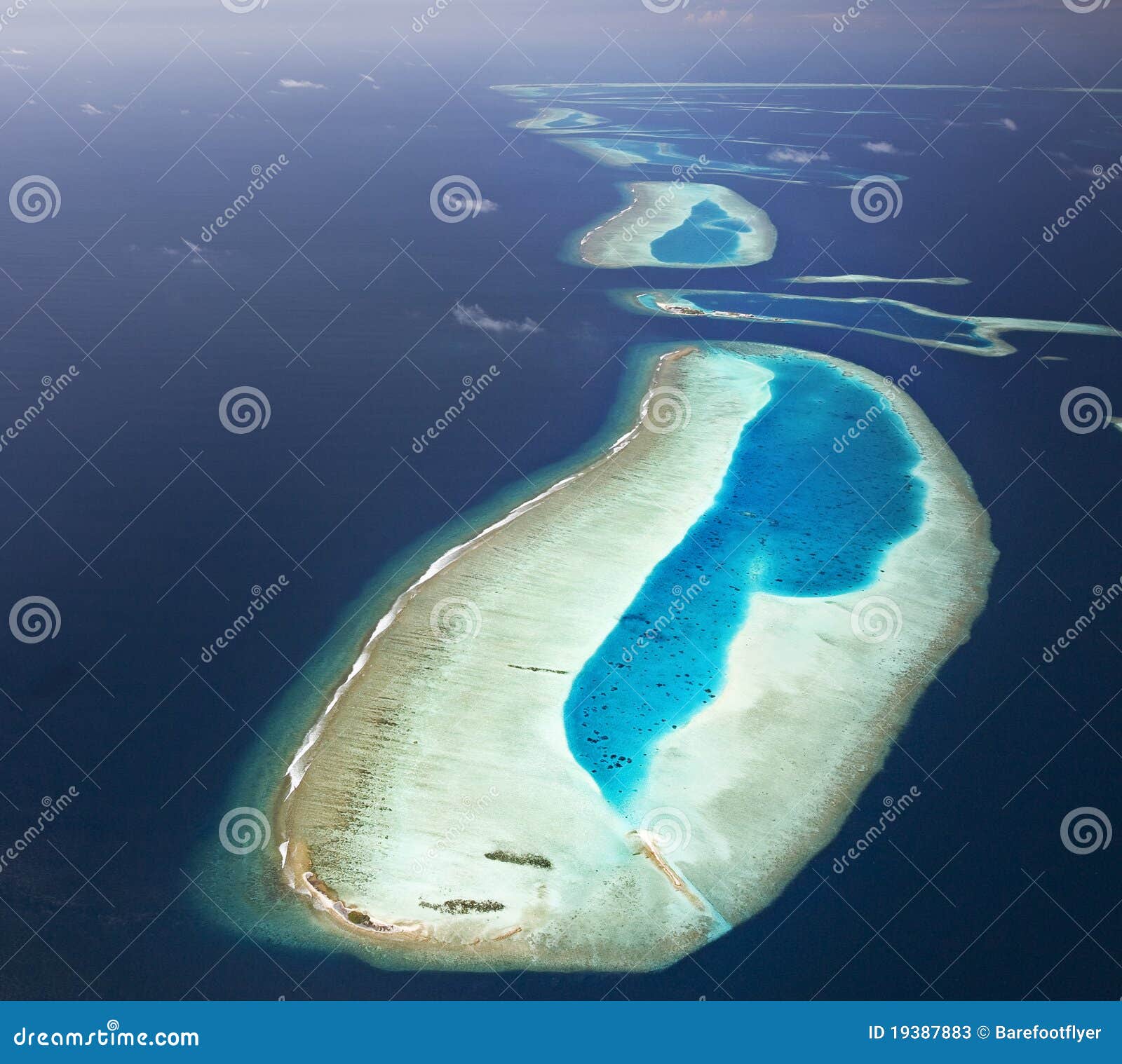 Atolls of the Maldives stock image. Image of nature, beach - 19387883
