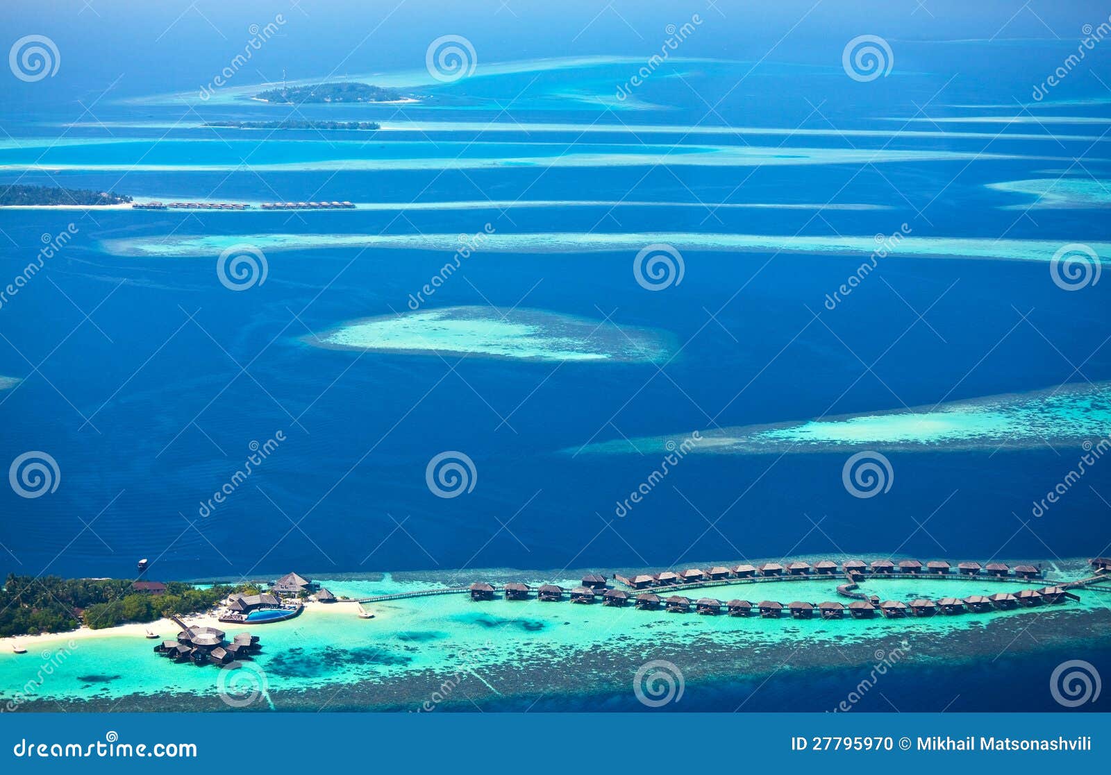 Atolls of Maldives stock photo. Image of resort, cloud - 27795970