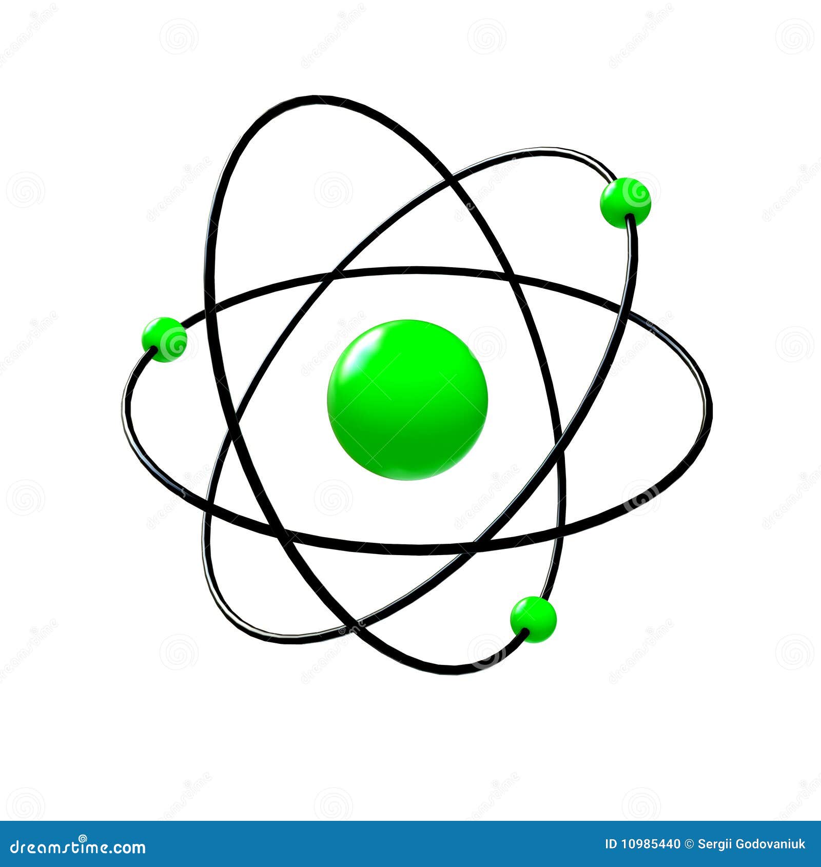 Atom stock illustration. Illustration of element, molecular - 10985440