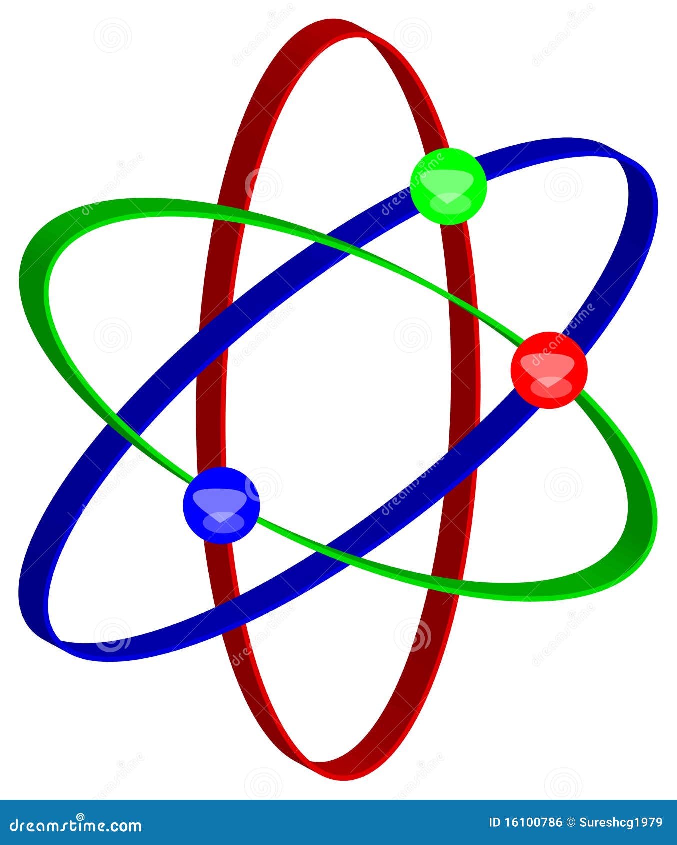 Atom stock vector. Illustration of objects, science, ellipse - 16100786