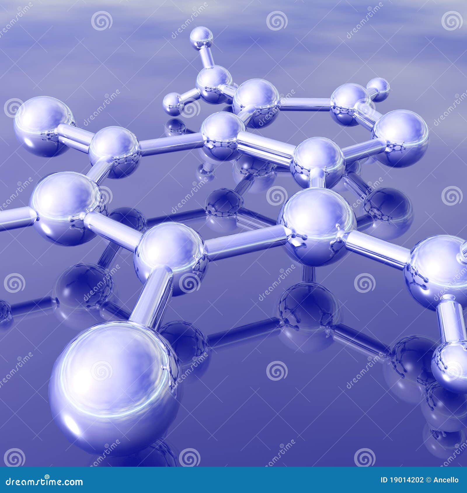 Atom stock illustration. Illustration of chrome, biology - 19014202