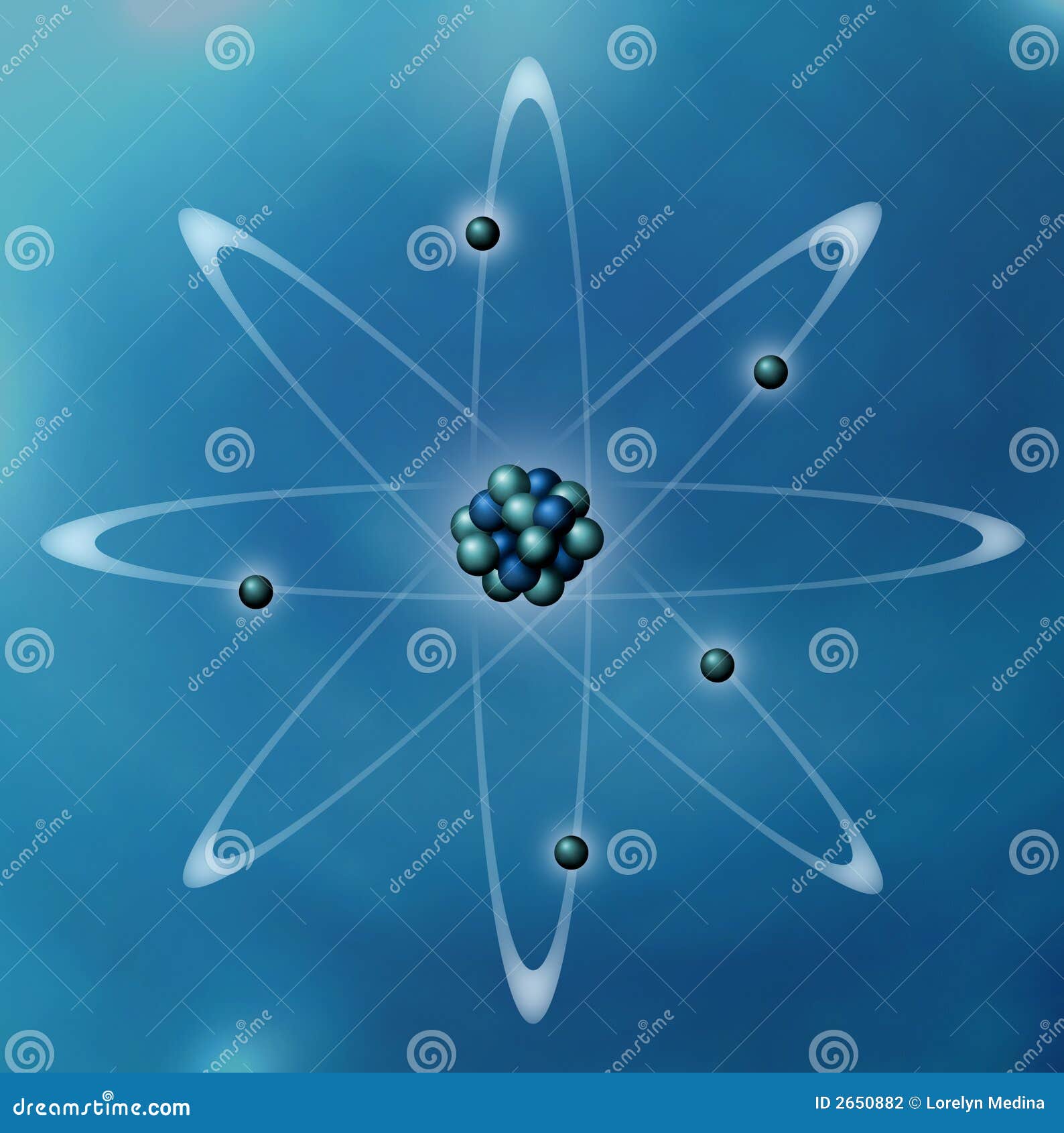 Atom stock illustration. Illustration of movement, subject - 2650882