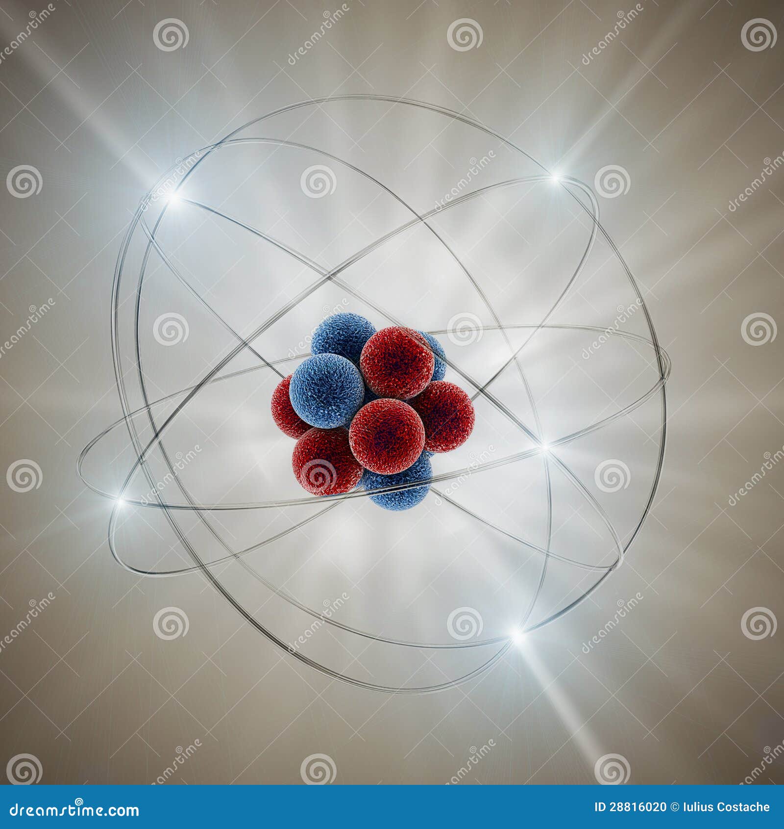 Atom stock illustration. Illustration of atomic, science - 28816020