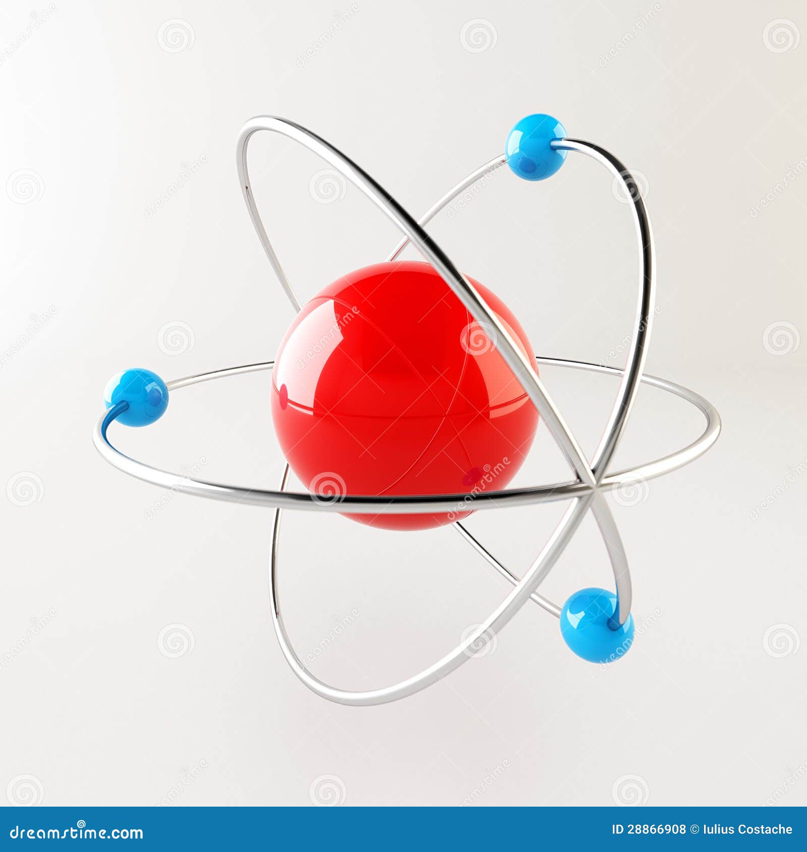 Atom stock illustration. Illustration of particle, atom - 28866908