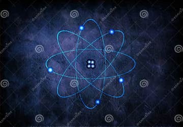 Atom stock illustration. Illustration of render, cyberspace - 3036607