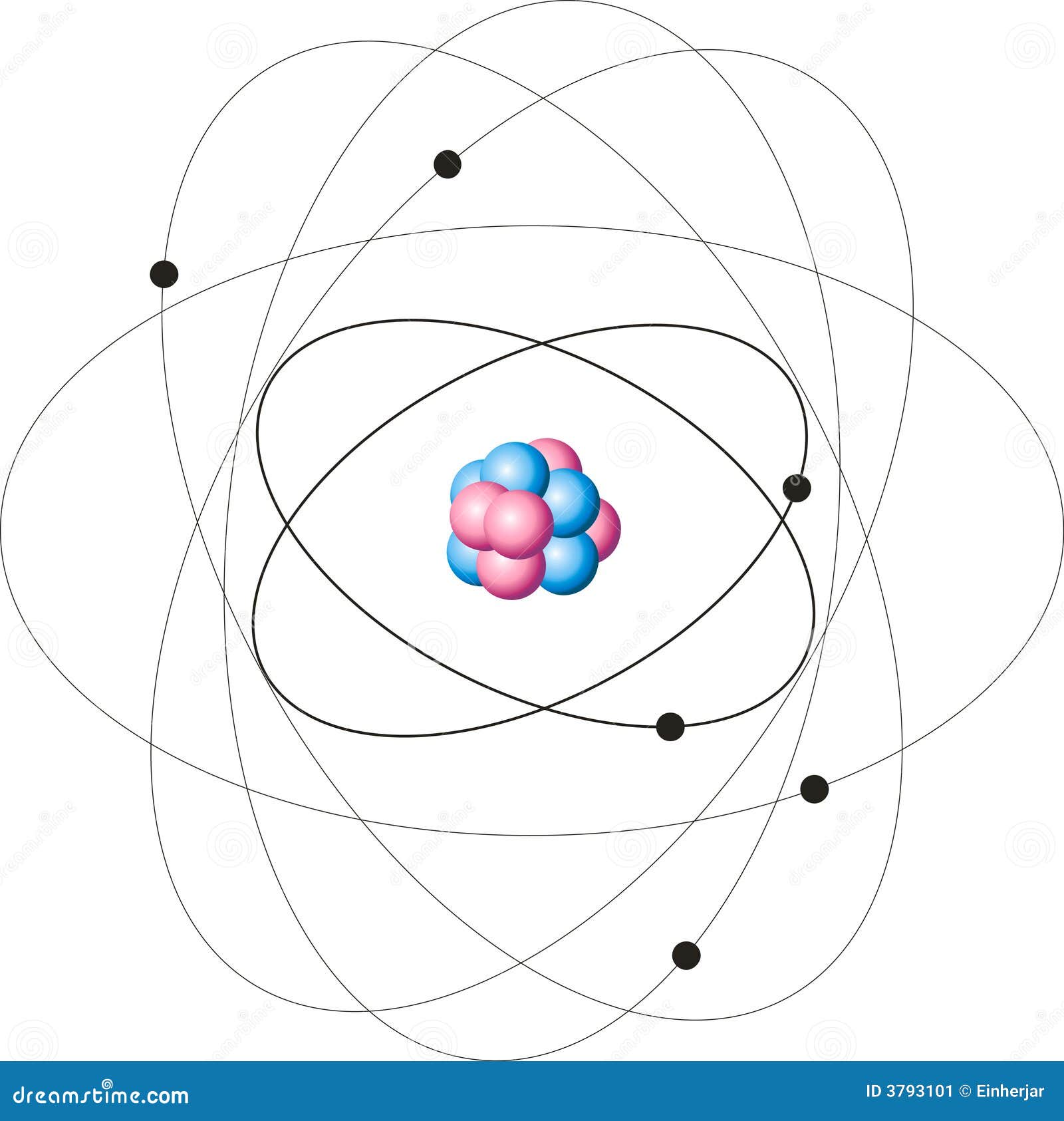 Atom stock vector. Illustration of sign, chemistry, molecule - 3793101