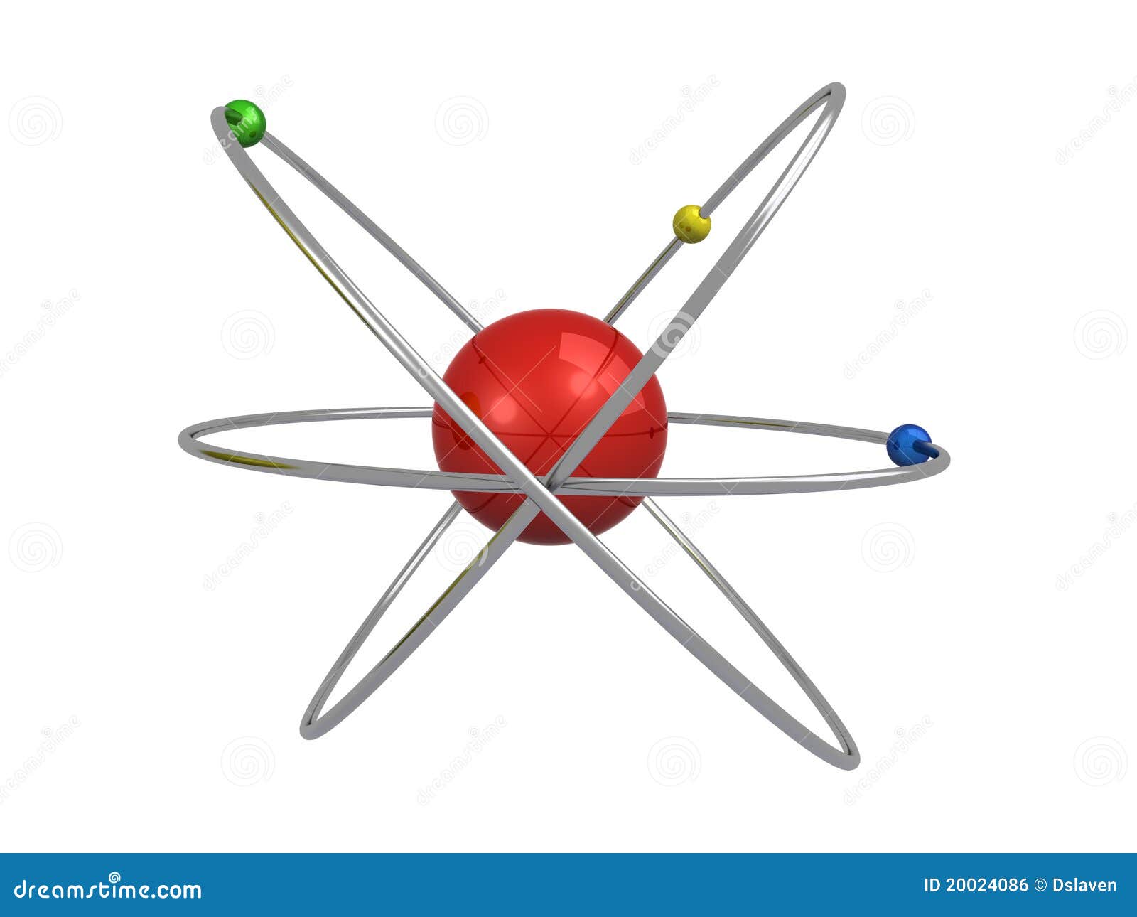 Atom 3d stock illustration. Illustration of physics, microscopic - 20024086