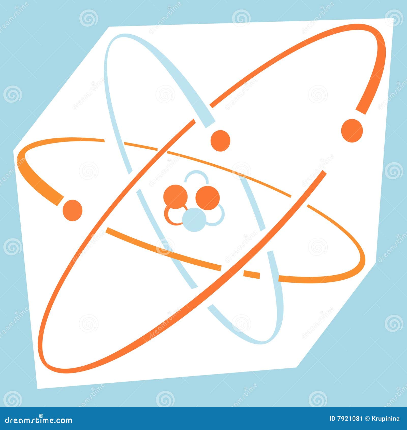 Atom stock vector. Illustration of simplicity, molecular - 7921081