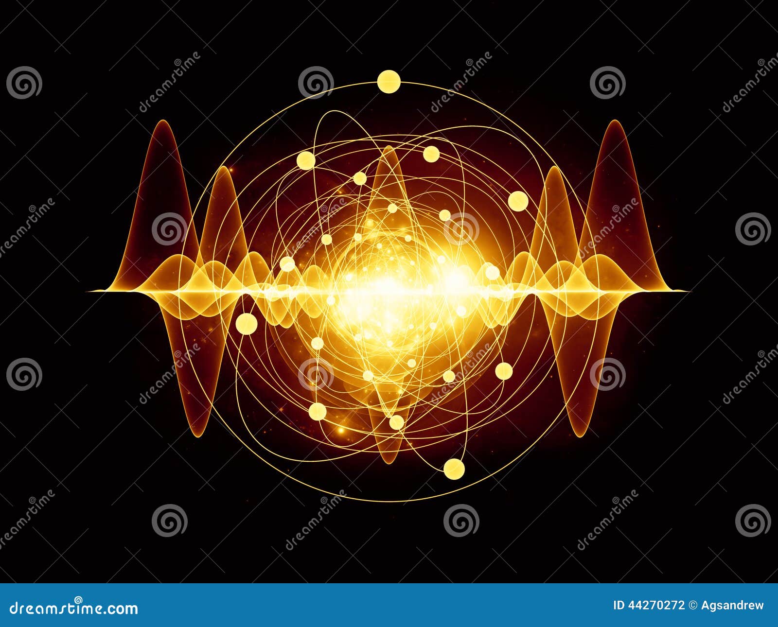 Atom stock illustration. Illustration of force, math - 44270272