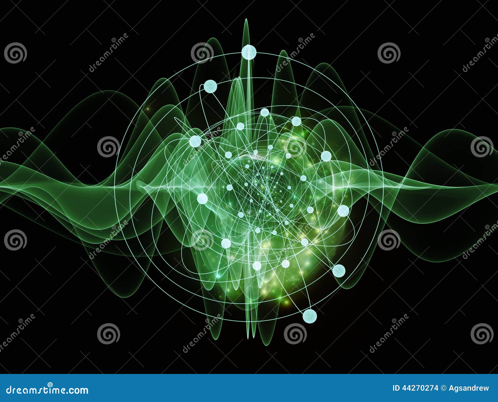 Atom stock illustration. Illustration of motion, movement - 44270274